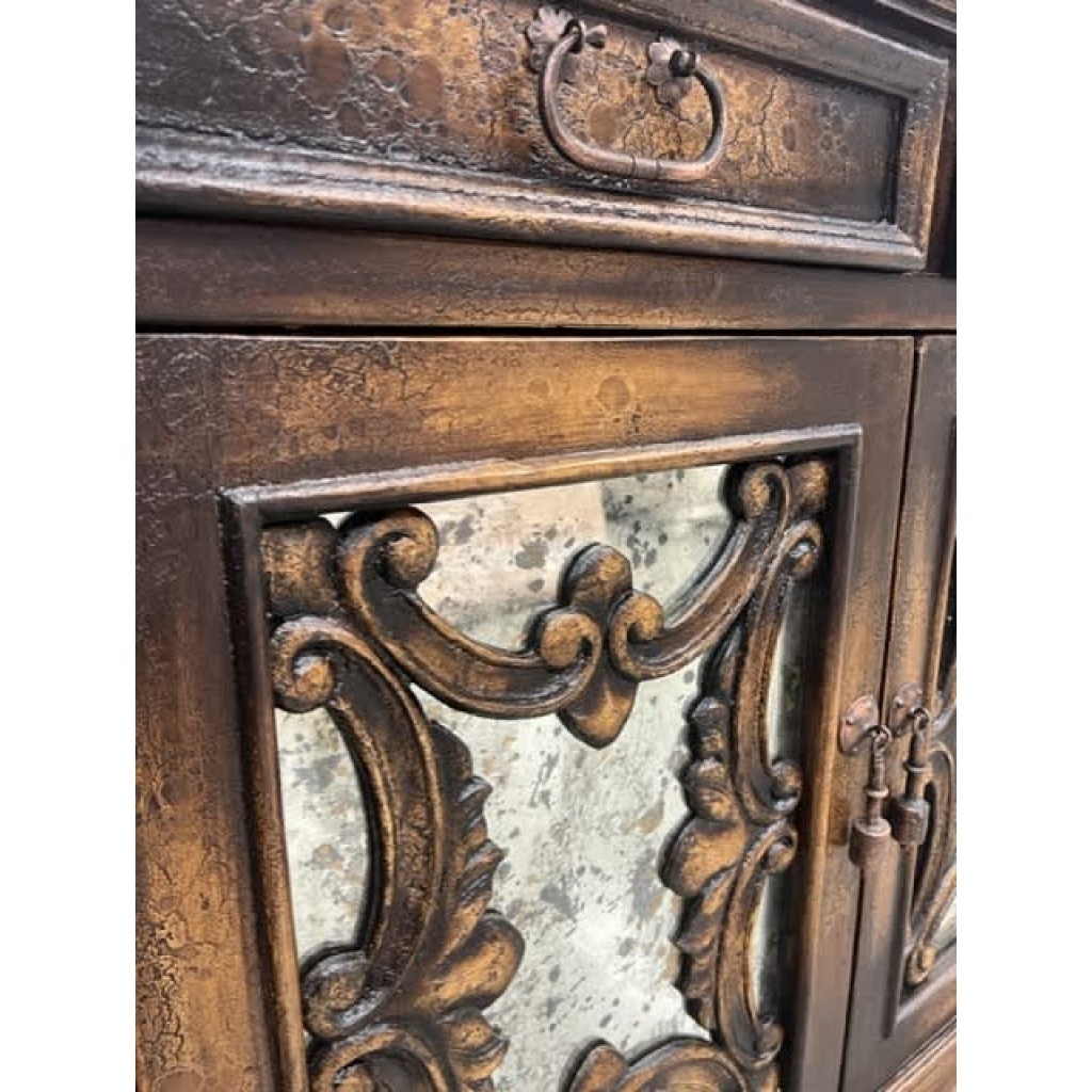 Rena Buffet Distressed Dark Brown - Luxuria