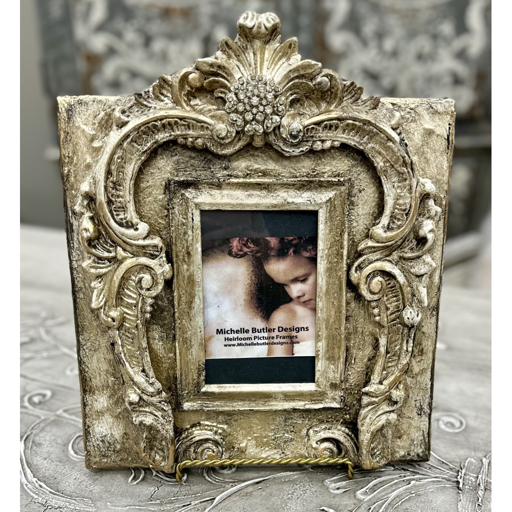 Michelle Butler Designs Distressed Gold Tabletop Frames - Luxuria