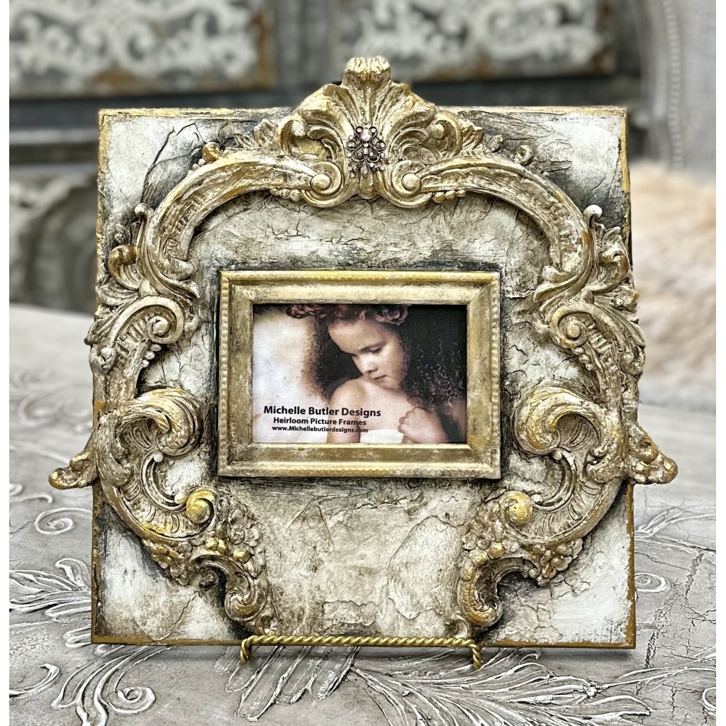 Michelle Butler Designs Distressed Gold Tabletop Frames - Luxuria