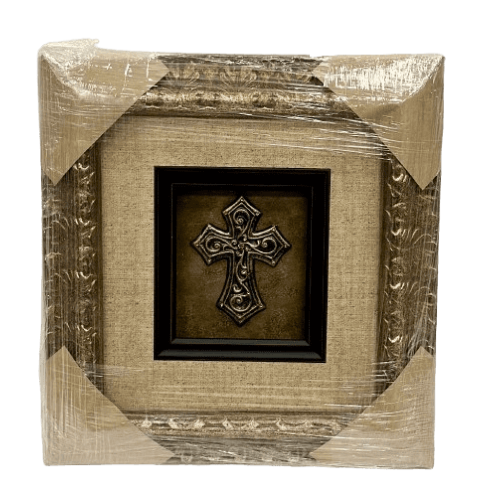 Set of Three Crosses with Gold Frame - Luxuria
