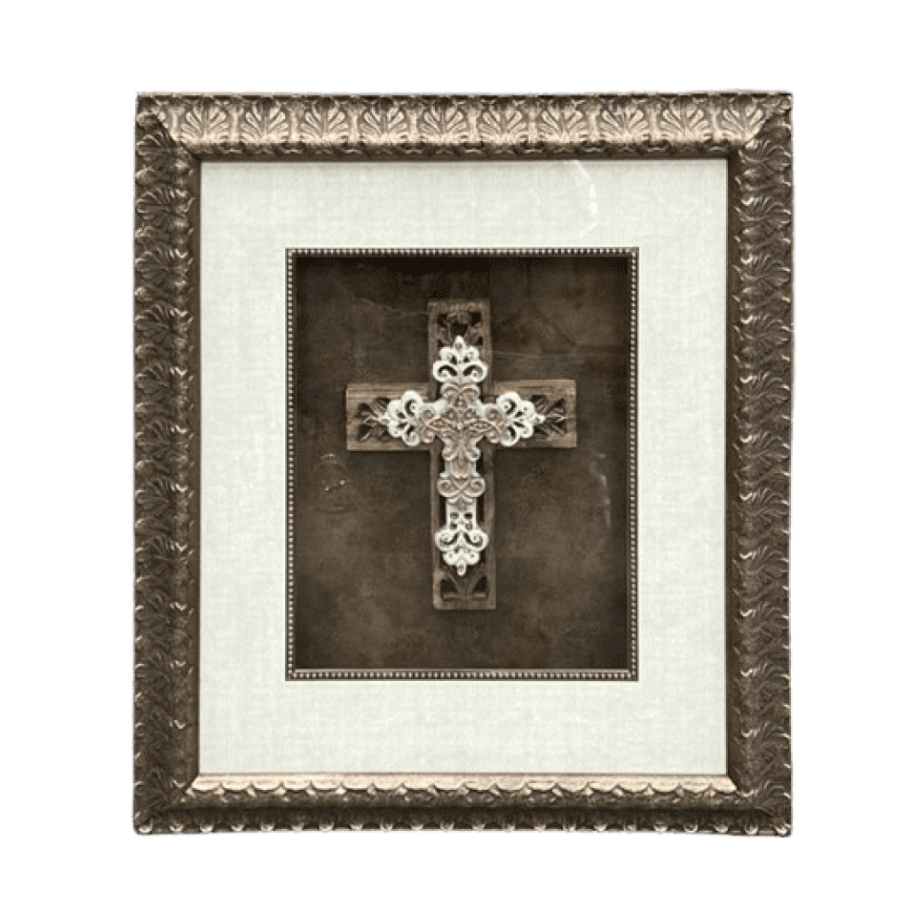 Wooden Cross with Crystals - Luxuria